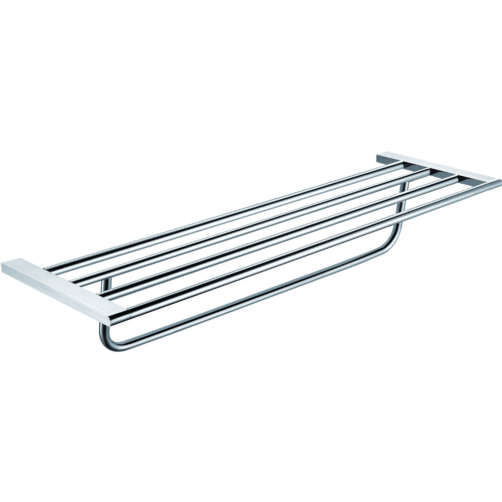 JTP Plus Towel Shelf with Bar - Chrome