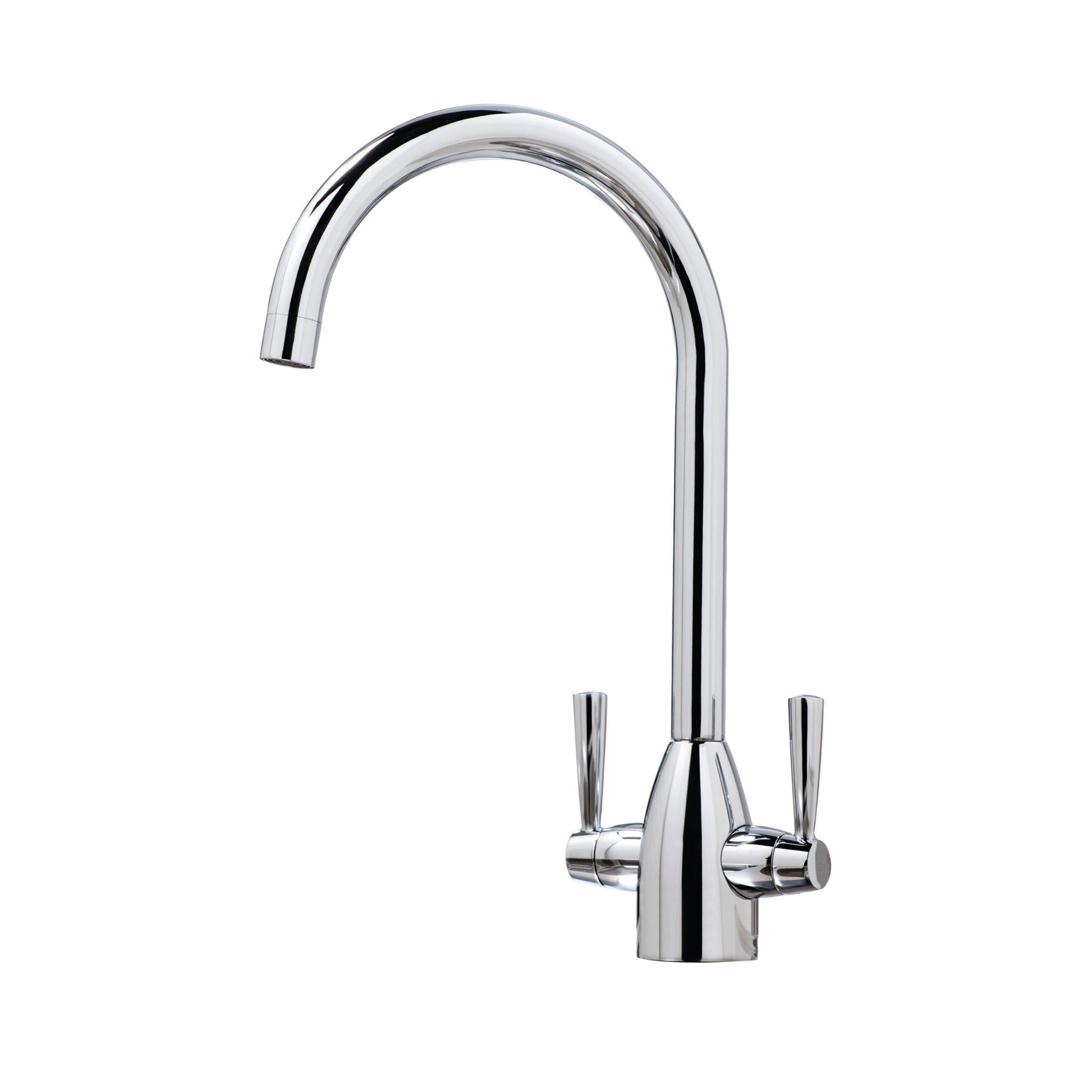 Scudo Marlo 1 Tap Hole Two Lever Kitchen Tap Chrome KT14L