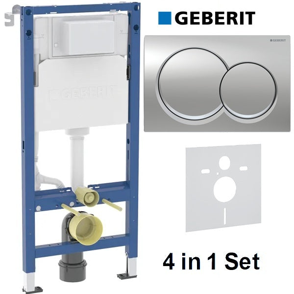 Geberit Alpha 01 Duofix 1.12 Wc Frame Concealed Cistern Chrome Plate A