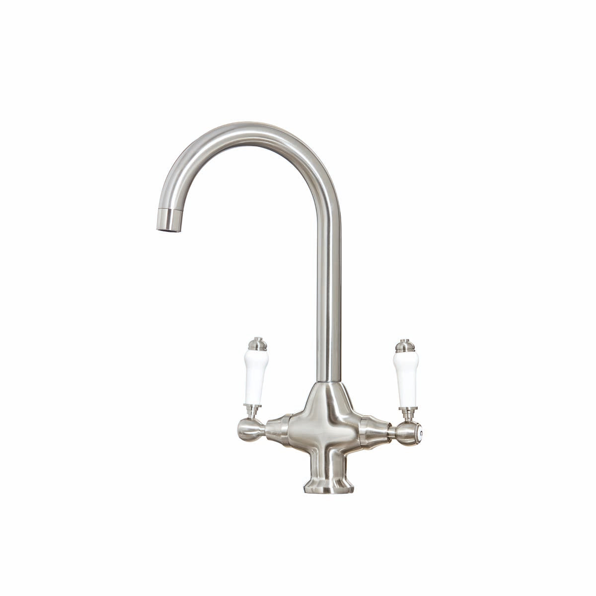 Scudo Harrogate 1 Tap Hole Kitchen Tap Brushed Nickel NICK13