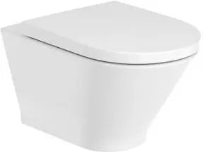 Roca The Gap Round Rimless 540mm Projection Wall Hung Pan with Soft Cl