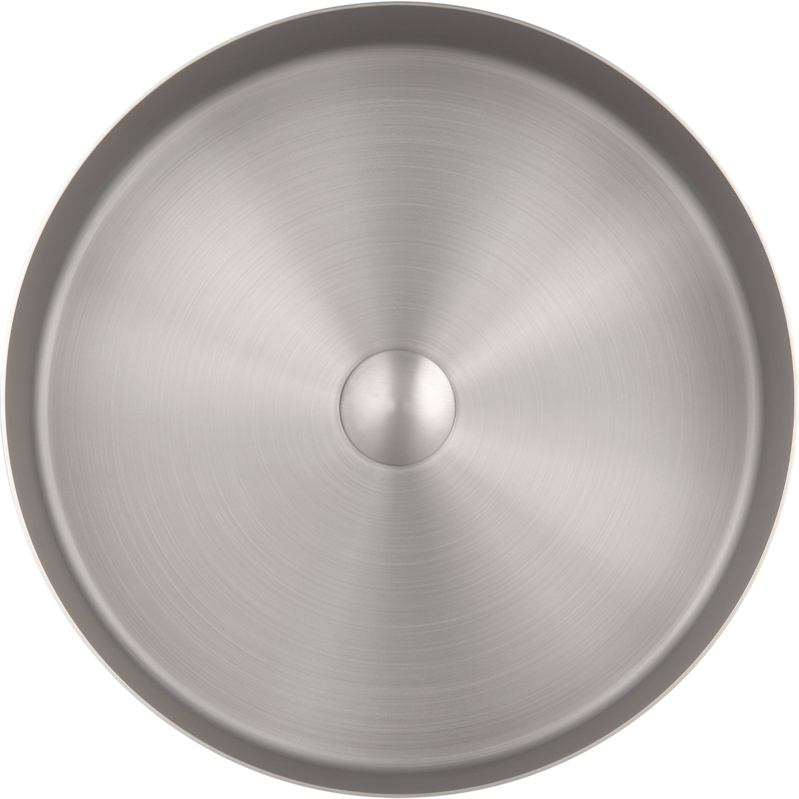 JTP Inox Round Sit On Countertop Basin - 360mm x 360mm - Stainless Ste