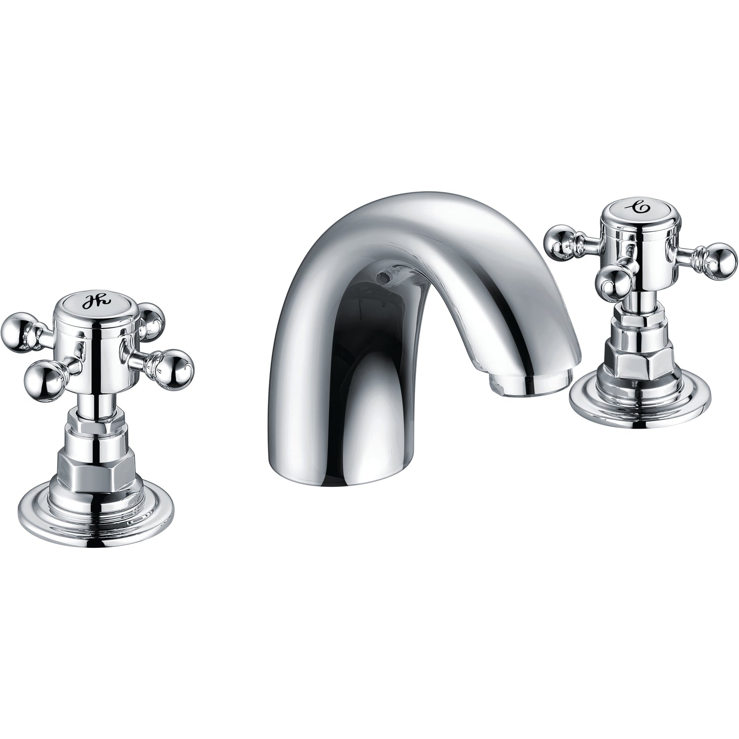 Harrogate 3 Hole Traditional Basin Mixer Taps TAP198