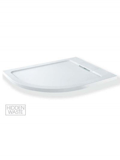 MX Trays Expressions Offset Quadrant Flat Top Stone Resin Shower Tray