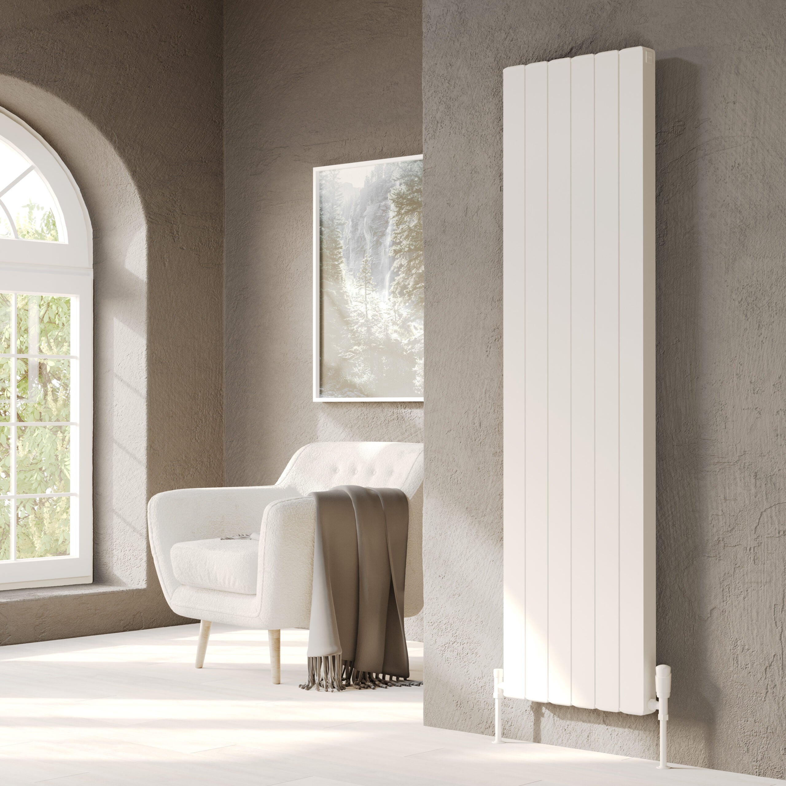 Aluminium Vertical Radiator EDMONTON 1775x556mm WHITE ALRAD-9-1807-WT